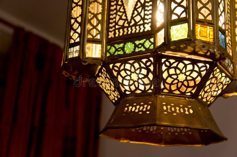 Asian lamp stock image. Image of chinees, golden, living - 44263495