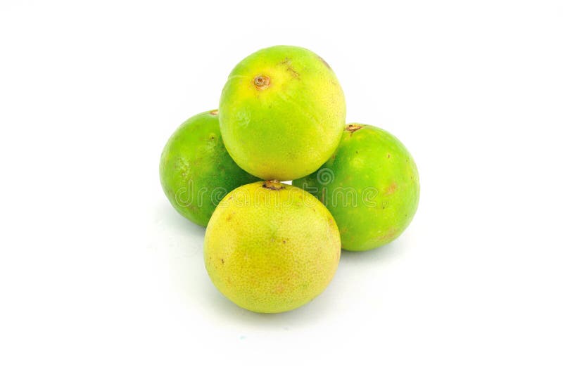 Asian Lemon on White Background Stock Image - Image of natural, yellow ...