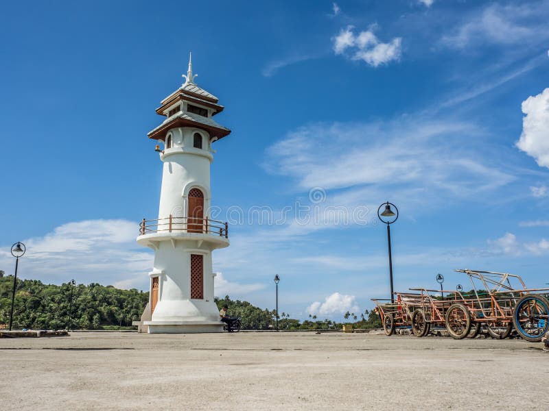 Asian Lighthouse on Daylight. Stock Photo - Image of beautiful, summer ...