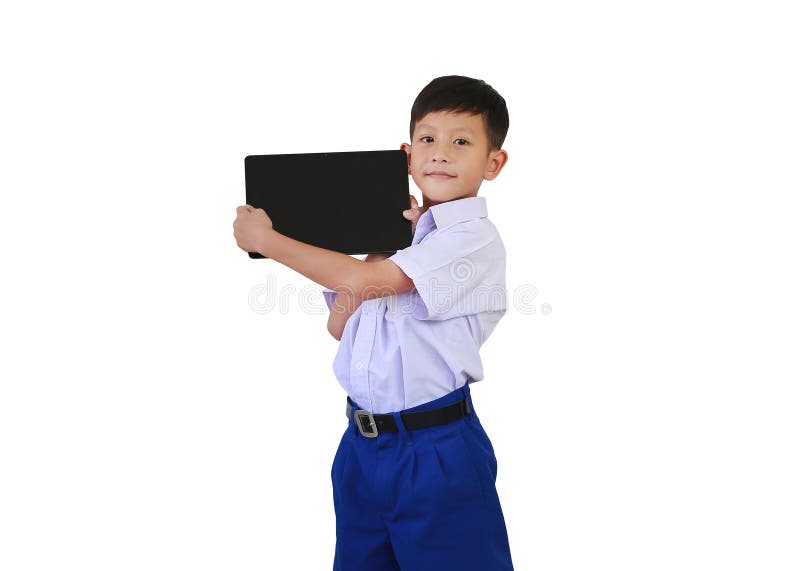 Asian Little Boy Age 7 Years Old in Primary or Elementary School ...