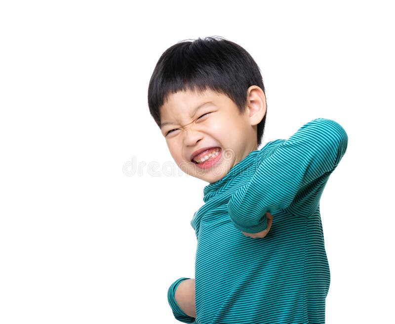 Asian Little Boy Feeling Excited and Hand Up Stock Photo - Image of ...
