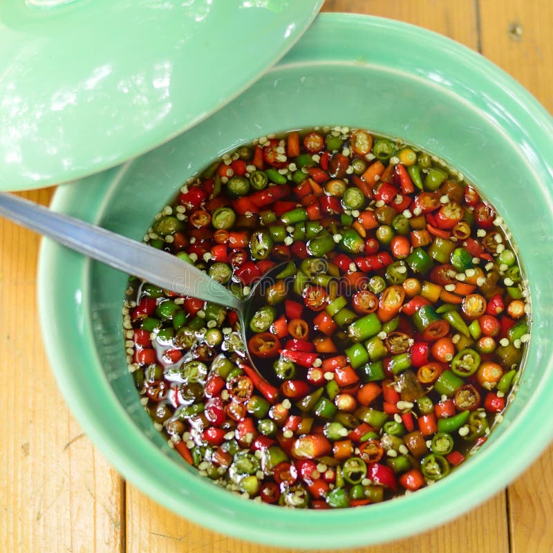 Asian Little Red Chili Sauce Stock Photo - Image of asian, spice: 25527070