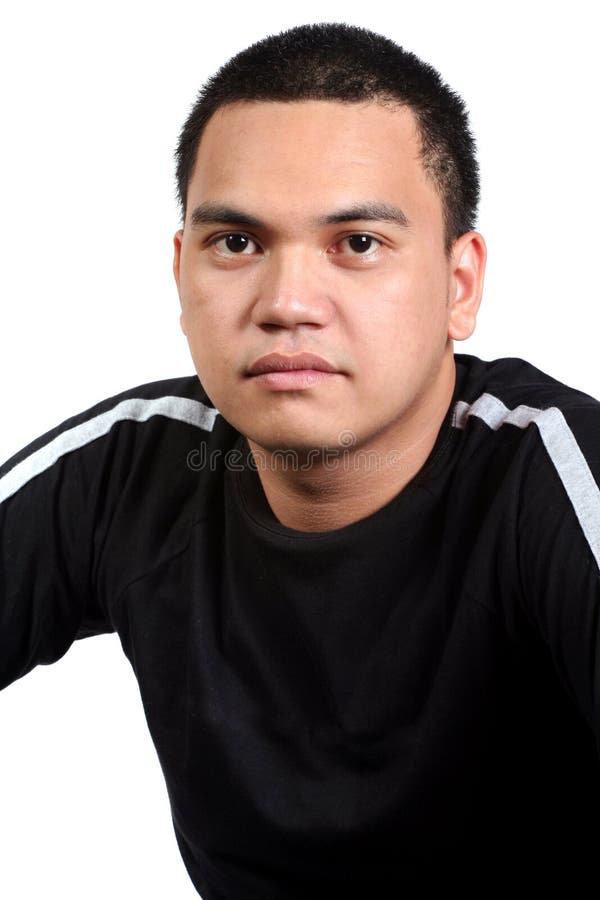 Asian Male Portrait stock image. Image of male, pose, collar - 4157507