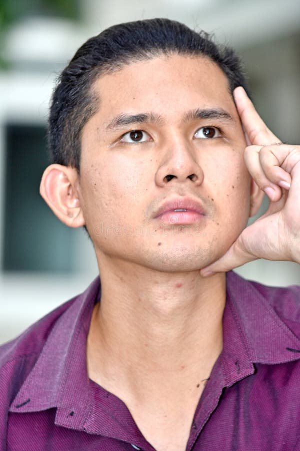Asian Male Thinking stock image. Image of asian, analyze - 132314945