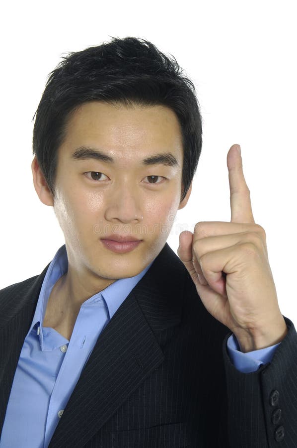 Asian man stock photo. Image of admonish, boss, asian - 8291314