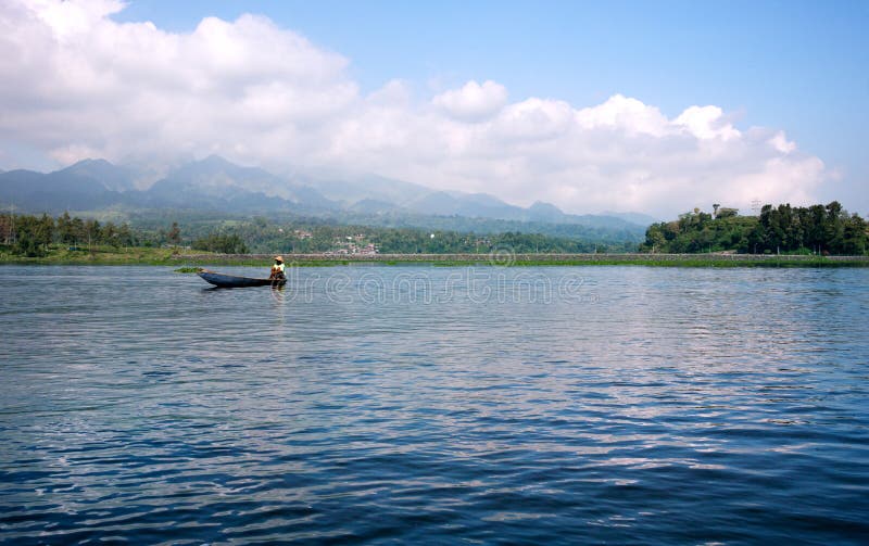 Asian Man Boating on the River at Daytime. Stock Photo - Image of water ...