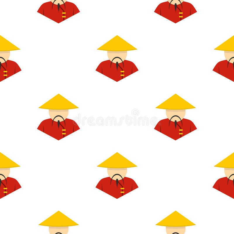 Man in Chinese Conical Hat Icon, Cartoon Style Stock Illustration ... Man in Chinese Conical Hat Icon, Cartoon Style Stock Illustration ...