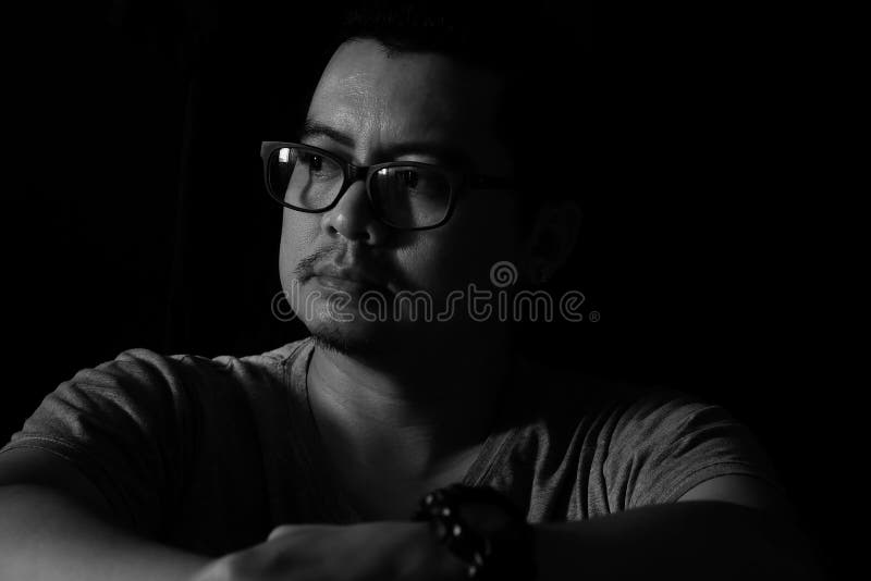 Asian Man Dark Sad Mood Stock Photos - Free & Royalty-Free Stock Photos ...