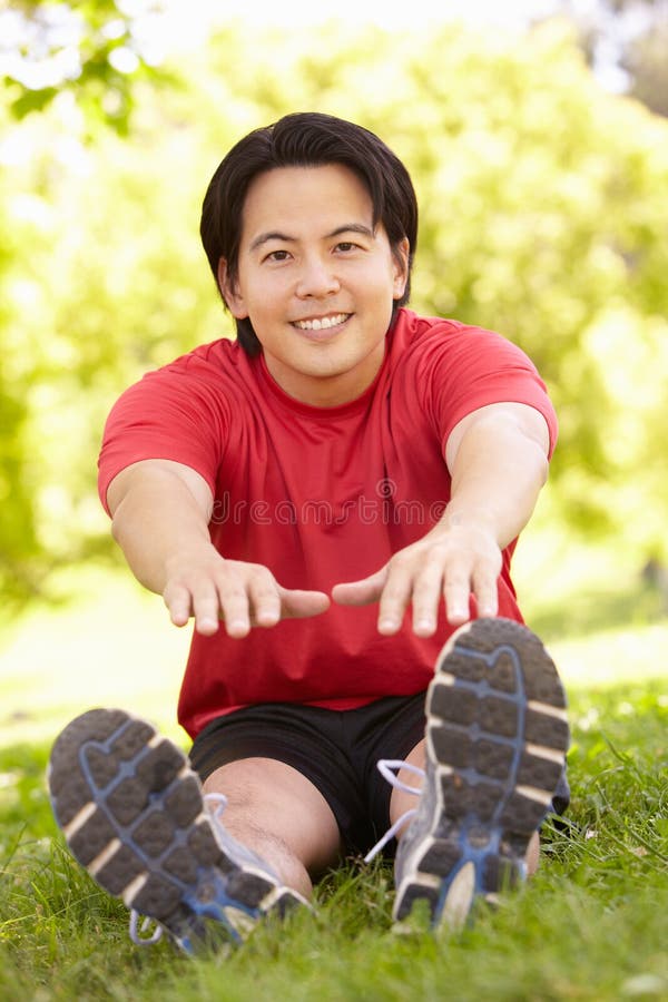 Asian man exercising stock image. Image of leisure, fitness - 54947259