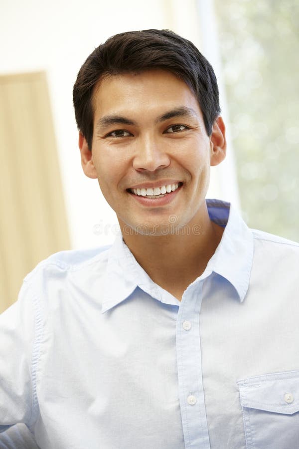 Asian man at home stock photo. Image of person, casual - 55894386