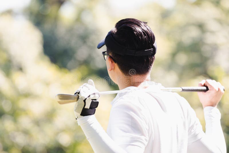 Men playing golf stock image. Image of club, golfing - 108434743