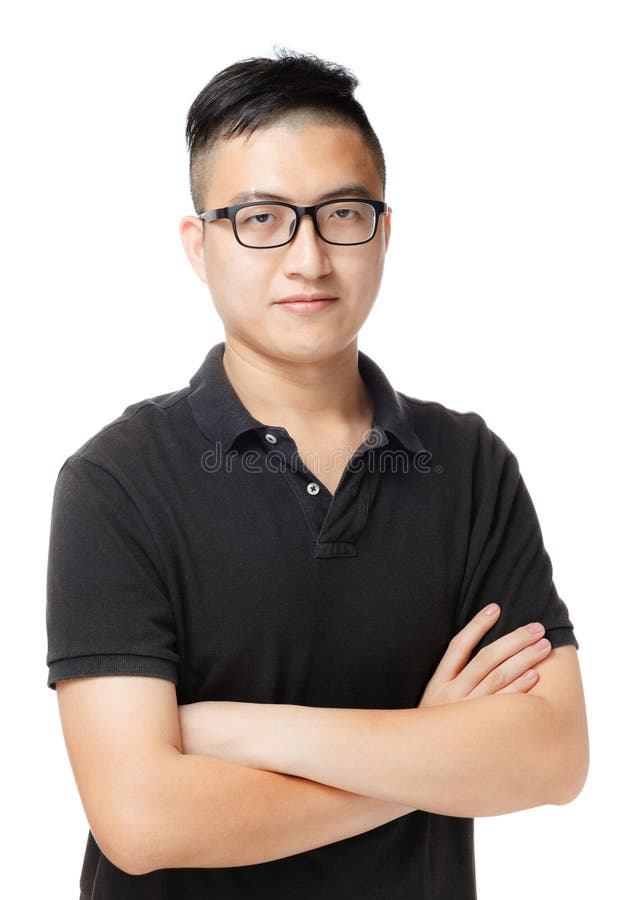 Asian man portrait stock photo. Image of portrait, hand - 37279916