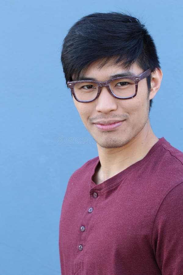 Asian Man Portrait Smiling stock photo. Image of happy - 93272240