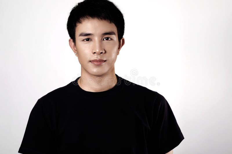 Asian Man Portrait in Studio Stock Photo - Image of chinese, male: 62691888