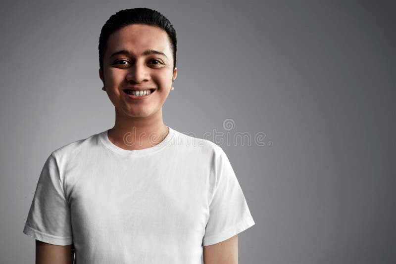 Asian Man Smile and Happy Expression Stock Image - Image of enjoy, glad ...