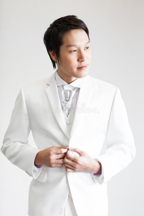Asian Man in Suit.Take Photo in Studio Stock Image - Image of relaxed ...
