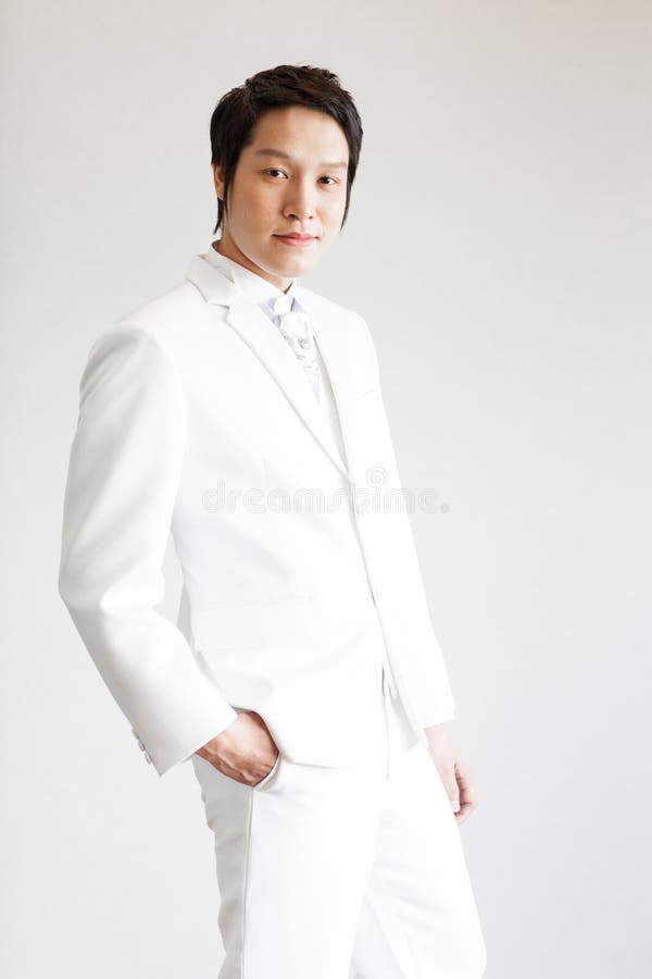 Asian Man in Suit.Take Photo in Studio Stock Image - Image of appealing ...