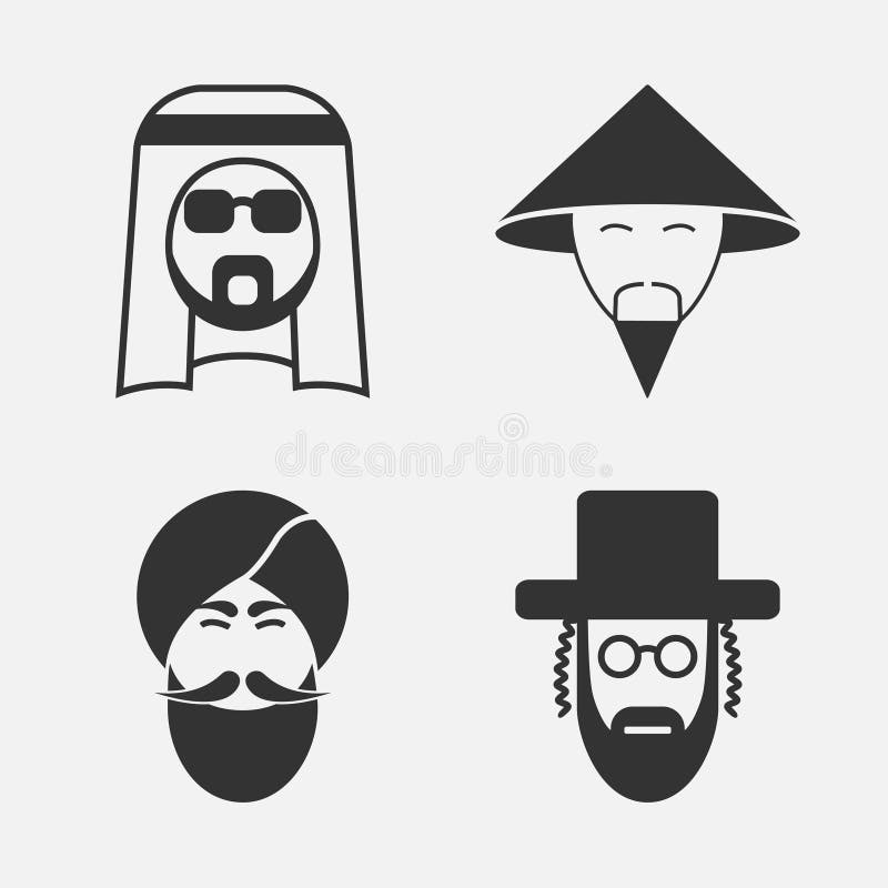 Asian Man. Vector Illustration. Stock Vector - Illustration of east ...