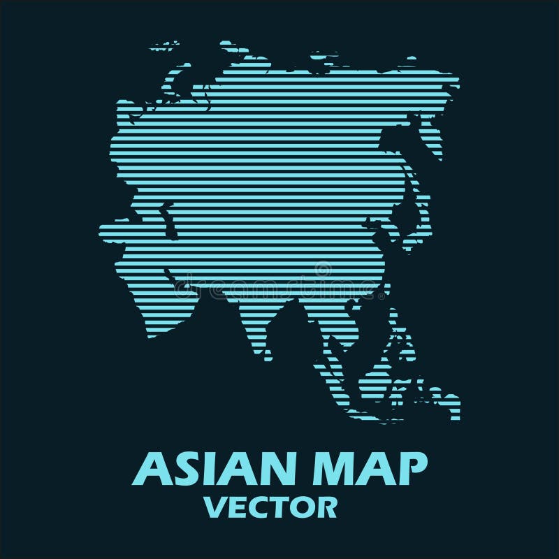 Asian map vector logo stock vector. Illustration of myanmar - 121690801
