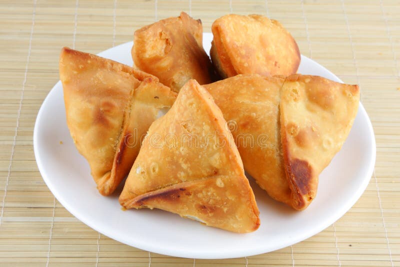 Asian meat Samosa. stock photo. Image of homemade, pakistani - 41418276