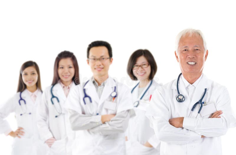Multiracial Diversity Asian Medical Team Stock Image - Image of ...