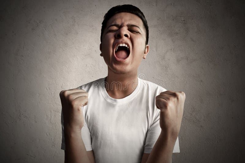 Asian Men Celebrating and Happy Expression Stock Photo - Image of ...