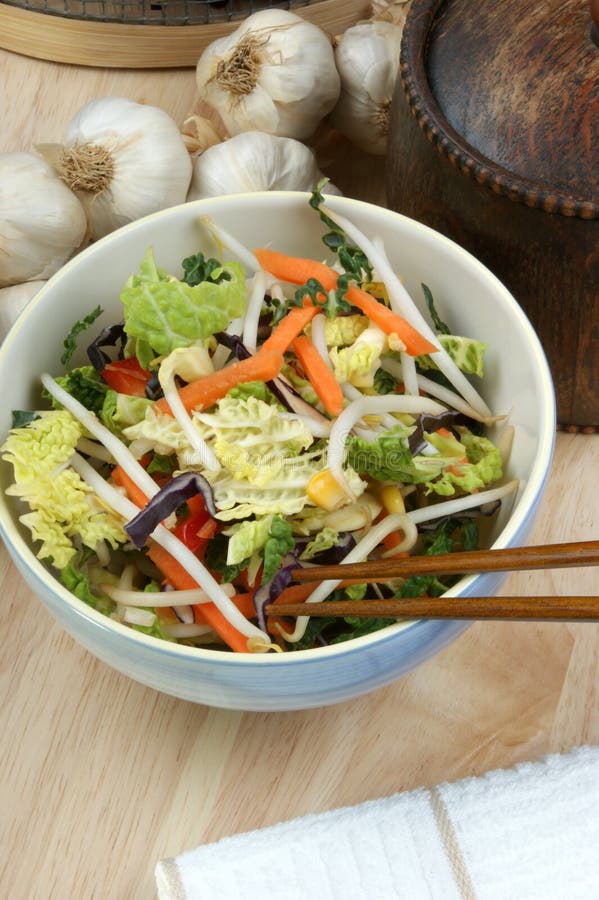 Asian Mixed Vegetable in a Bowl Stock Photo - Image of culinary ...