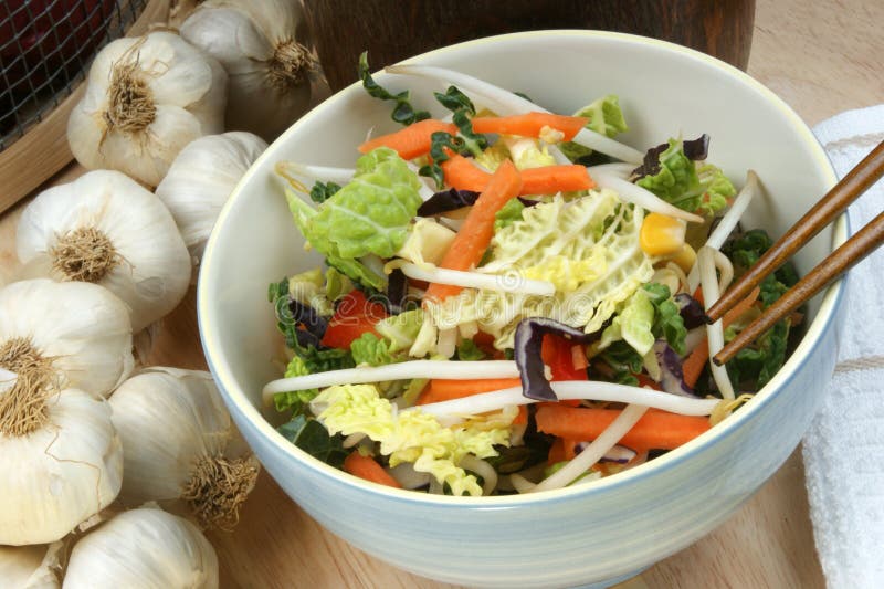 Asian Mixed Vegetable in a Bowl Stock Image - Image of fresh, taste ...