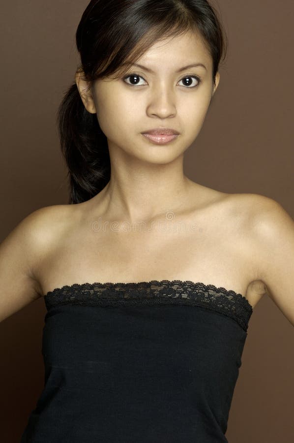 Asian Model 15 stock image. Image of tube, brown, ponytail - 117733