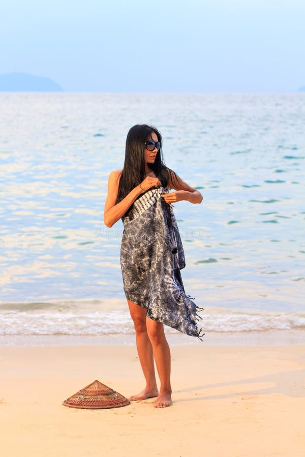 Asian model on the beach stock image. Image of journey - 29588819