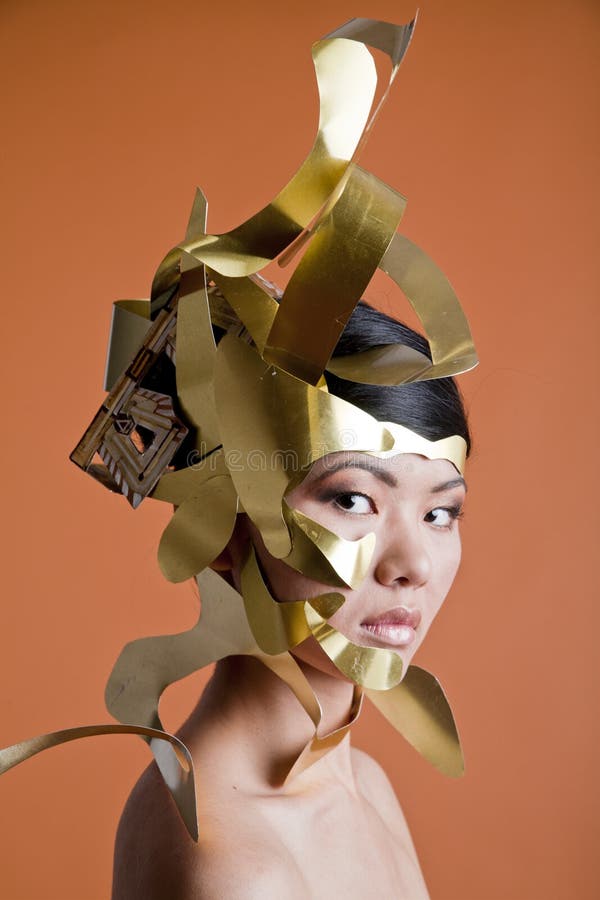 Asian Model in Creative Image Stock Image - Image of contemporary ...