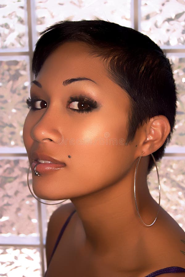 Asian Model Headshot with Lip Stock Photo - Image of girls, asian: 2236818