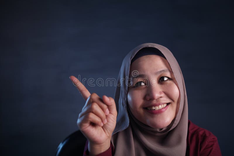 Muslim Woman with Thinking Expression Stock Photo - Image of person ...