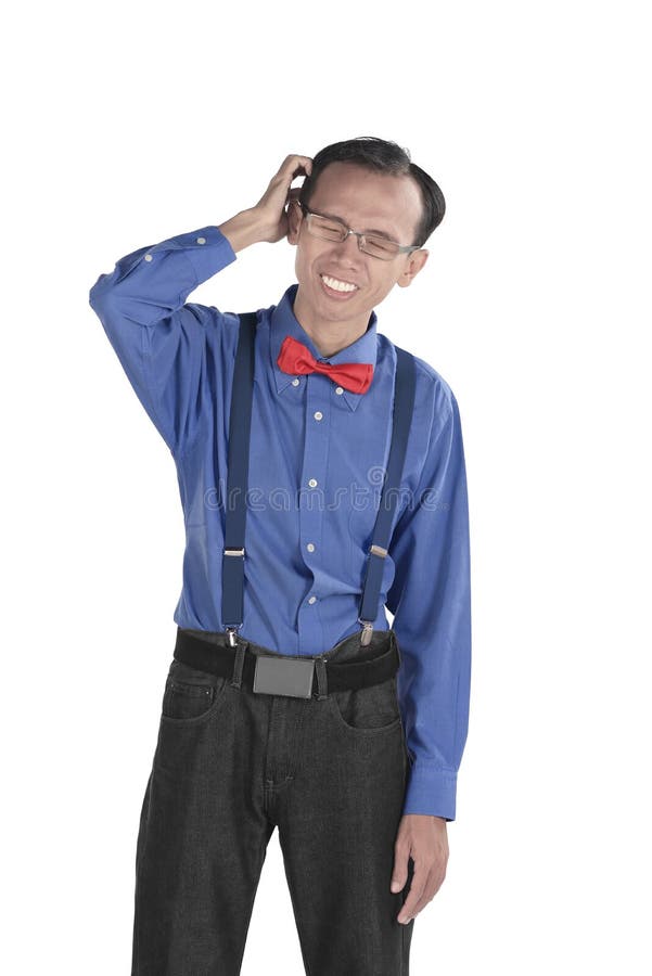 Asian Nerdy Teen Happy Smile with Laptop Computer Stock Photo - Image ...