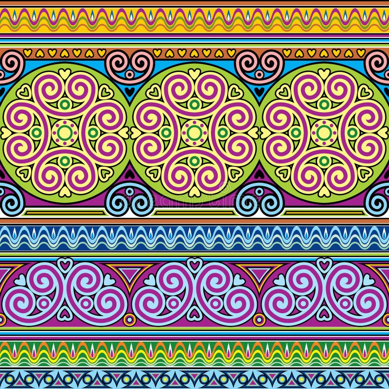 Asian ornament stock vector. Illustration of seamless - 24338064