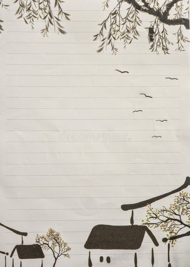 Asian paper stock image. Image of imitation, graphic - 253755799