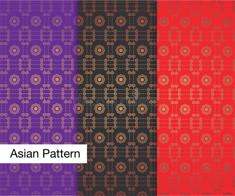 Asian Pattern stock illustration. Illustration of decoration - 26785885