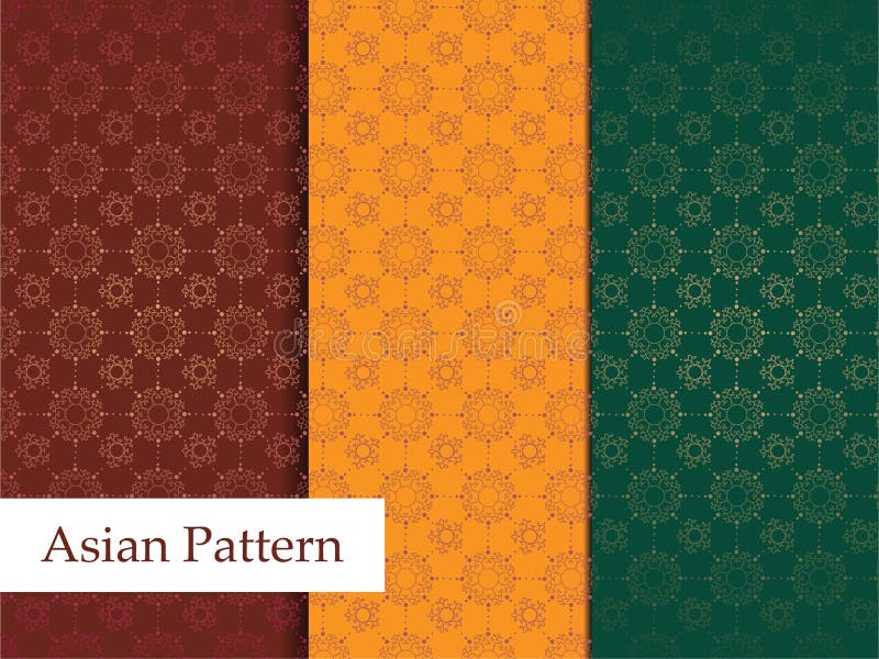 Asian Pattern stock illustration. Illustration of sari - 26785908