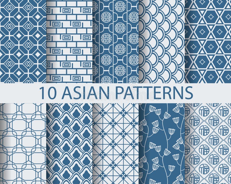 Asia pattern stock vector. Illustration of ornate, background - 52447641