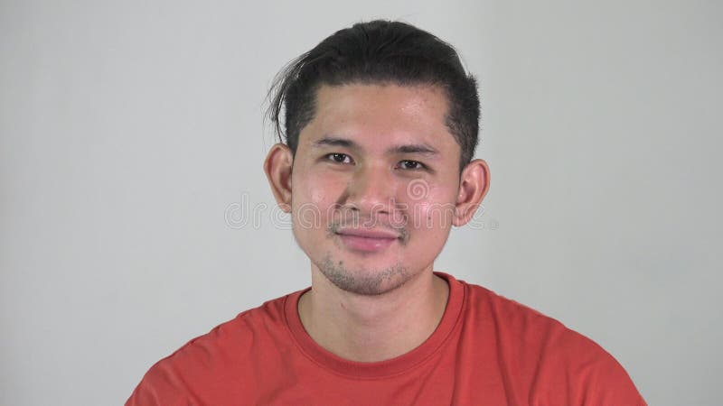 An Asian Man Rolling His Eyes Stock Footage - Video of male, vision ...