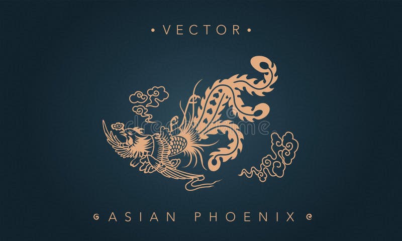 Asian Phoenix Art Pattern Chinese Phoenix Stock Vector - Illustration ...