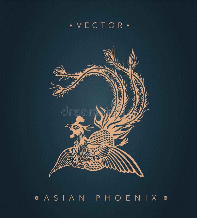 Asian Phoenix Art Pattern Chinese Phoenix Stock Vector - Illustration ...