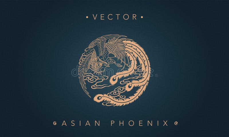 Asian Phoenix Art Pattern Chinese Phoenix Stock Vector - Illustration ...