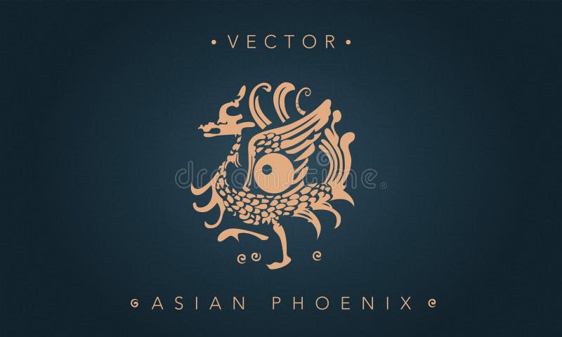 Asian Phoenix Art Pattern Chinese Phoenix Stock Vector - Illustration ...