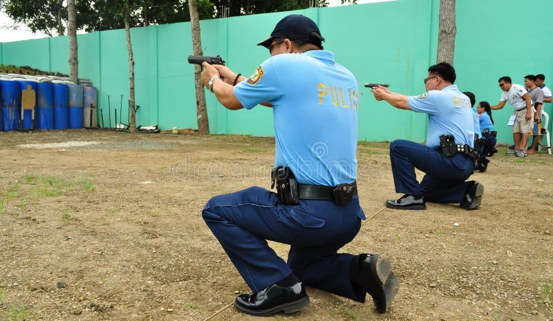 Asian Police Shooting Practice Editorial Photo - Image of ammo ...