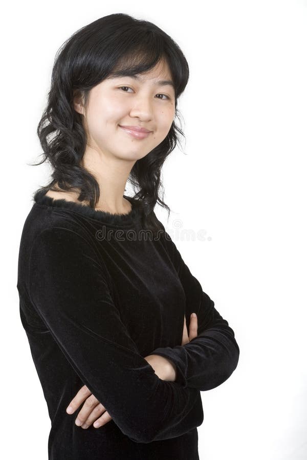 Asian portrait 1 stock photo. Image of crossed, happy, asian - 951614