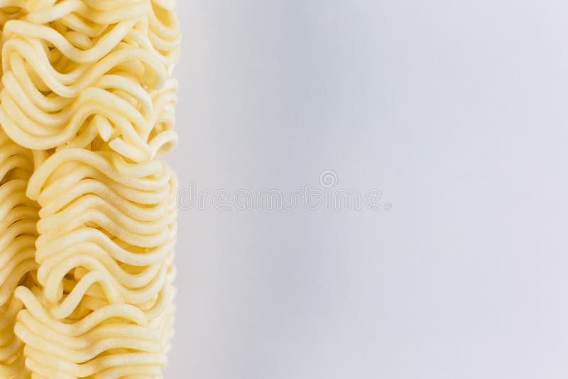 Asian Ramen Instant Noodles Isolated on White Background Stock Image ...