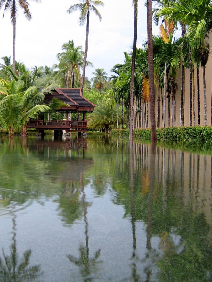 A Asian Resort Resting Area Stock Image - Image of luxury, house: 39112033