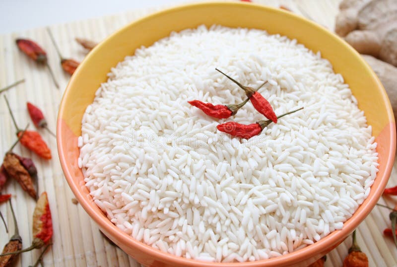 Asian Rice stock photo. Image of still, bowl, rice, asian - 6217300