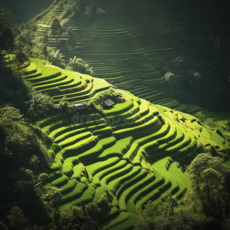 Bali Rice Terrace Stock Illustrations – 350 Bali Rice Terrace Stock ...